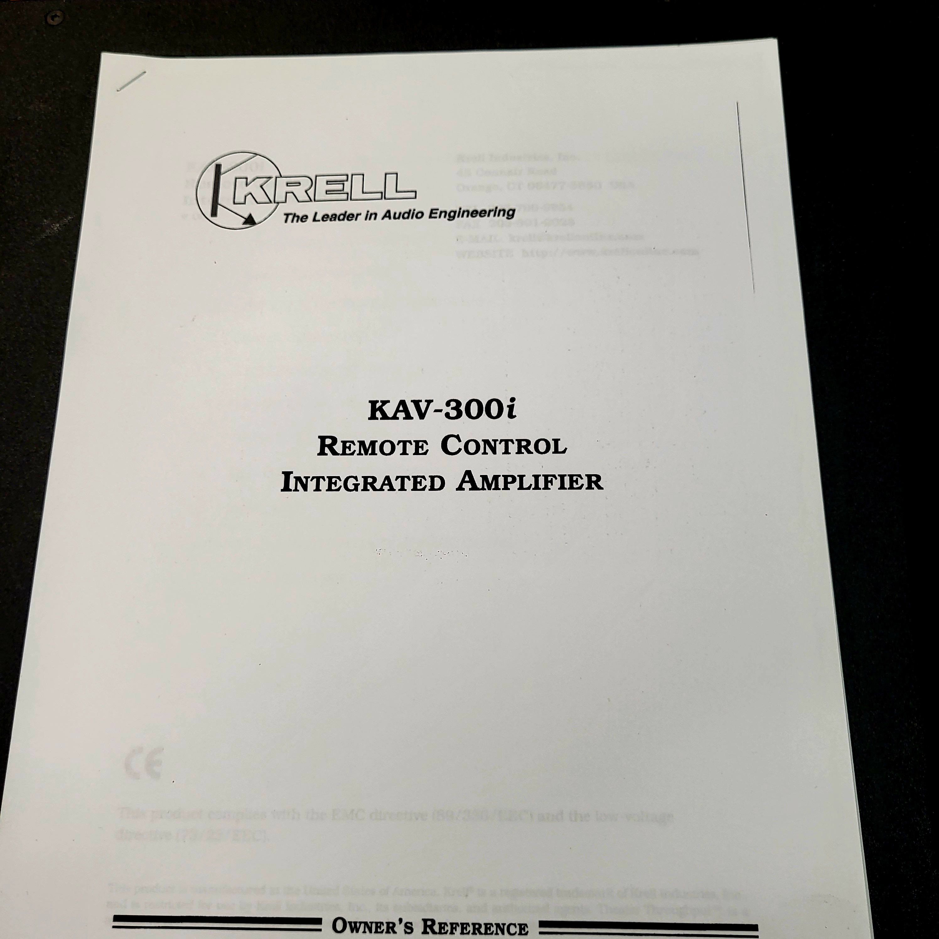 For sale | Krell KAV-300i Integrated Amplifier